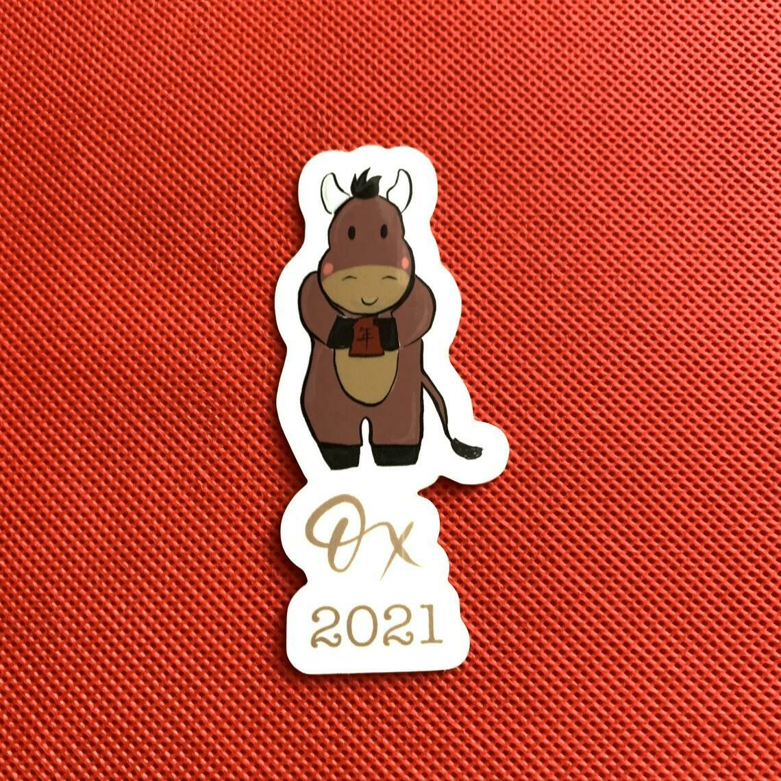 Ox chinese New Year Sticker