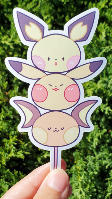 Sticker, Pikachu Pokemon Dango
