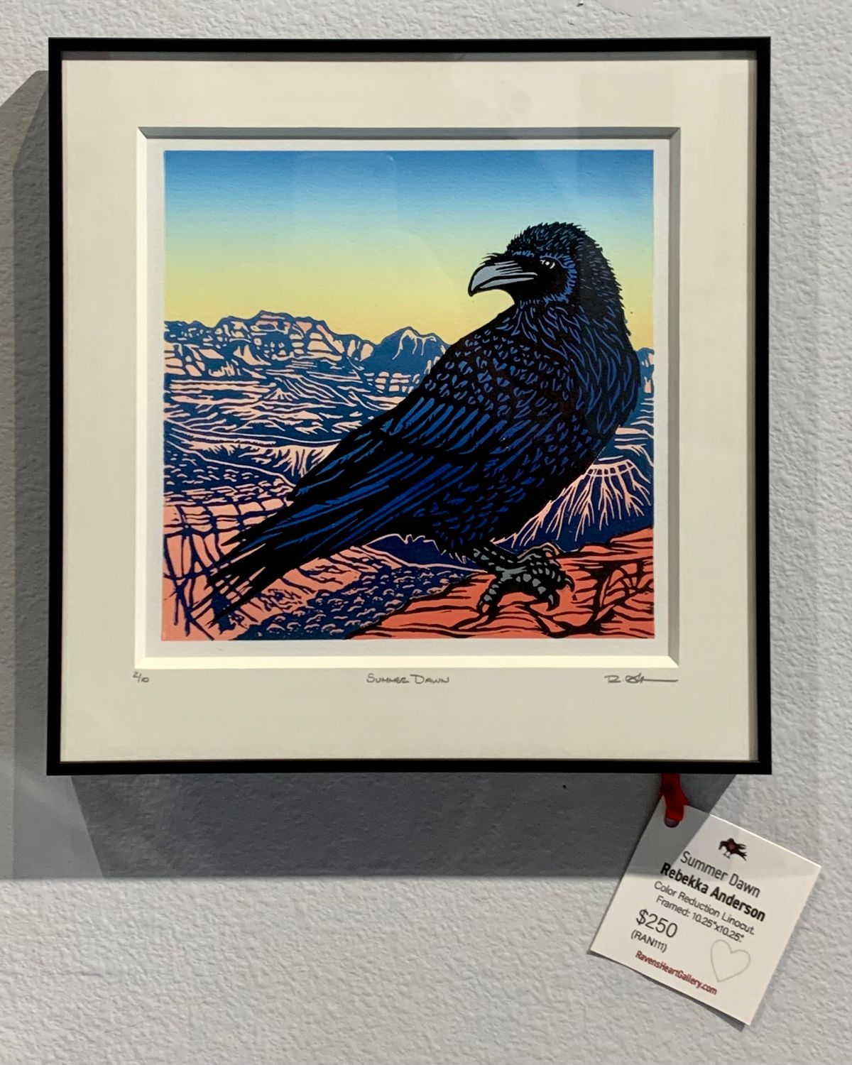 Summer Dawn. Rebekka Anderson. Printmaking. Raven's Heart Gallery ...