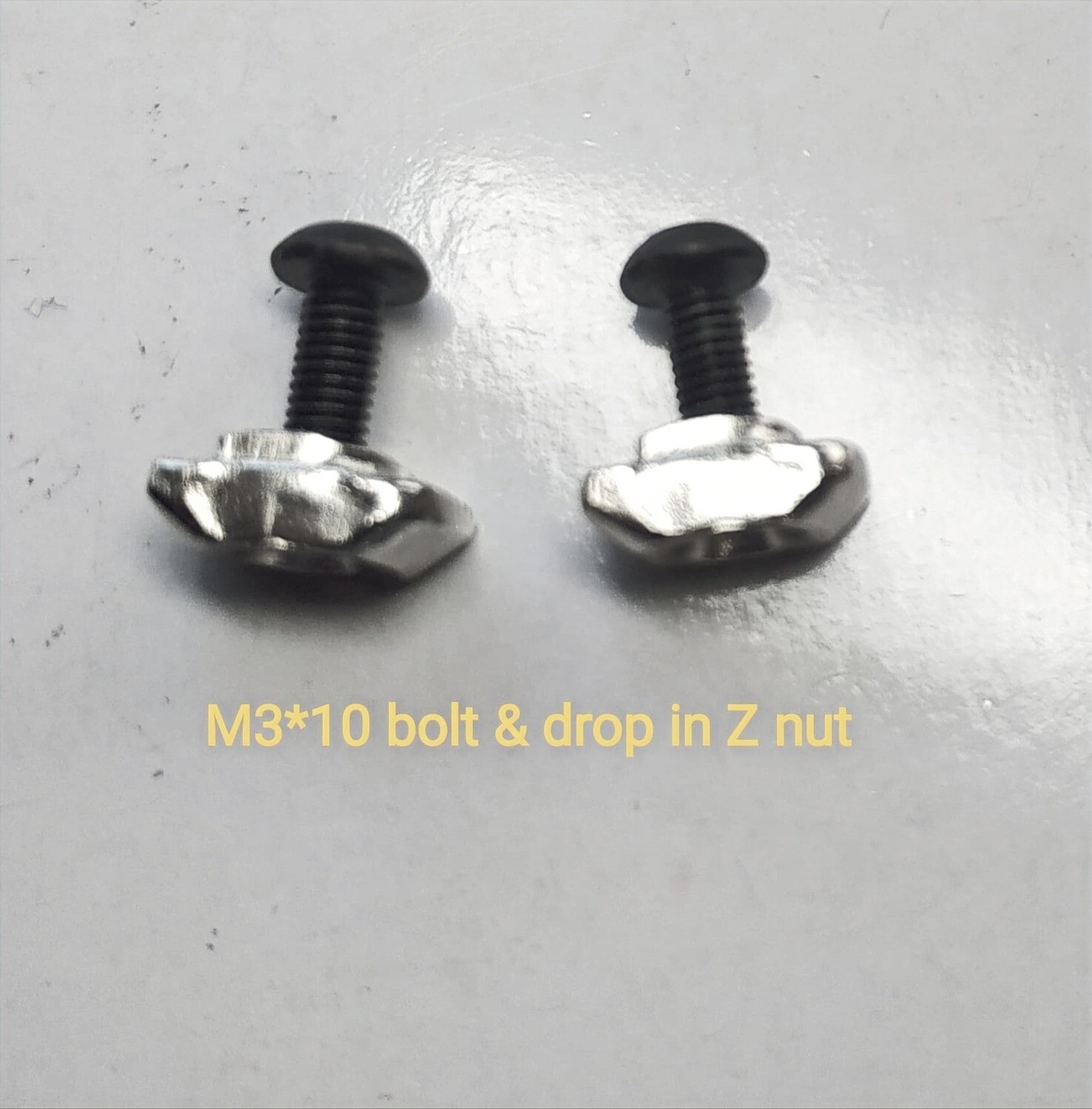 M3 x 10mm bolt and m3 drop in Z slot nut. ideal for adjusting Z sensor ...