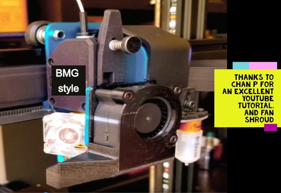 Clone BMG/V6 conversion kit. BMG style extruder & V6 hotend complete ...