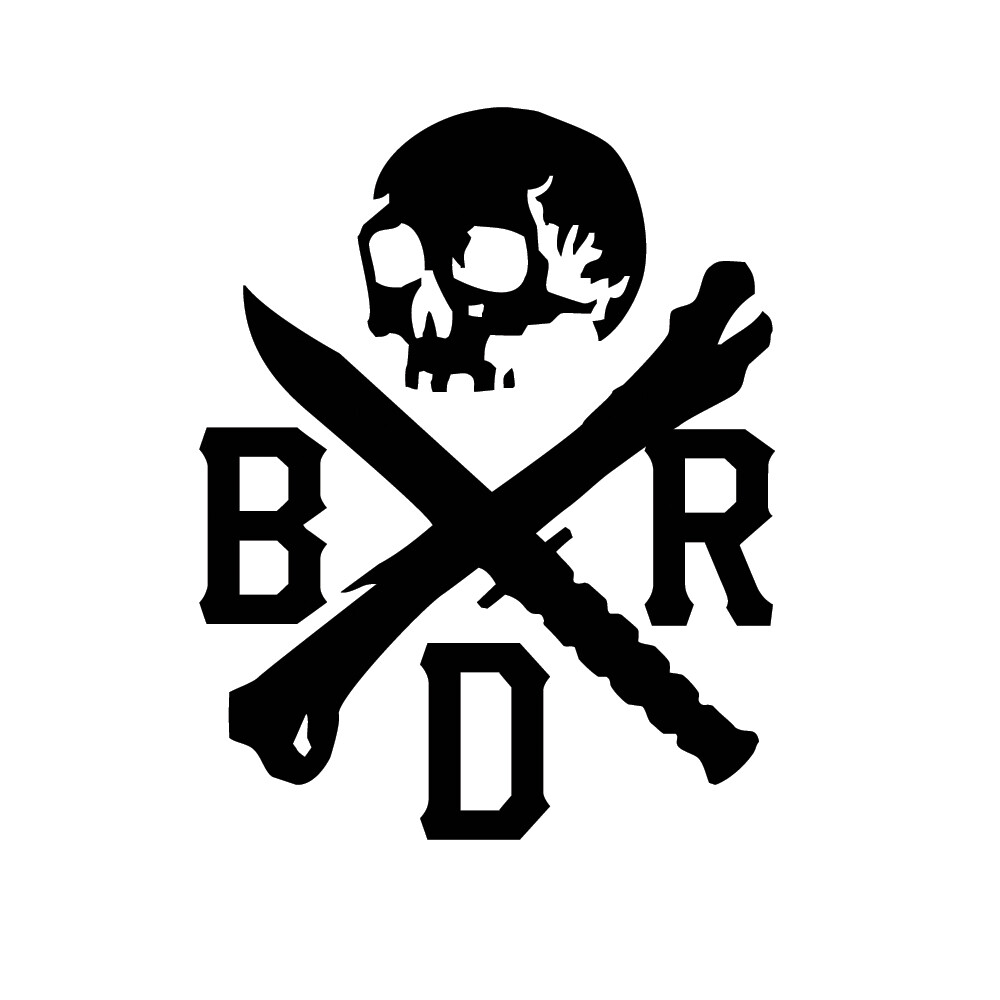 BRD SKULL STICKER