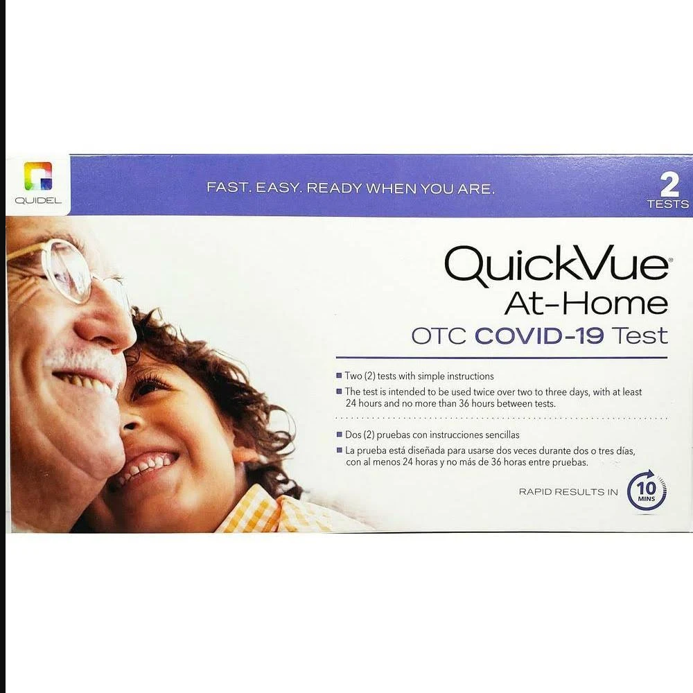 Quidel QuickVue at home OTC COVID-19 Test Kit, Self-Collected Nasal ...