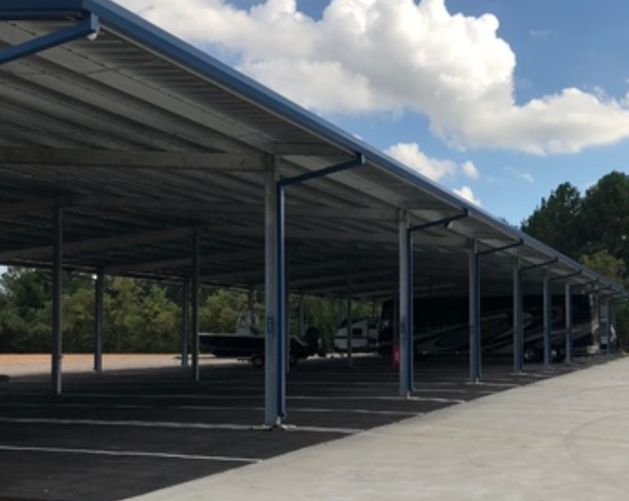 Covered Storage Space