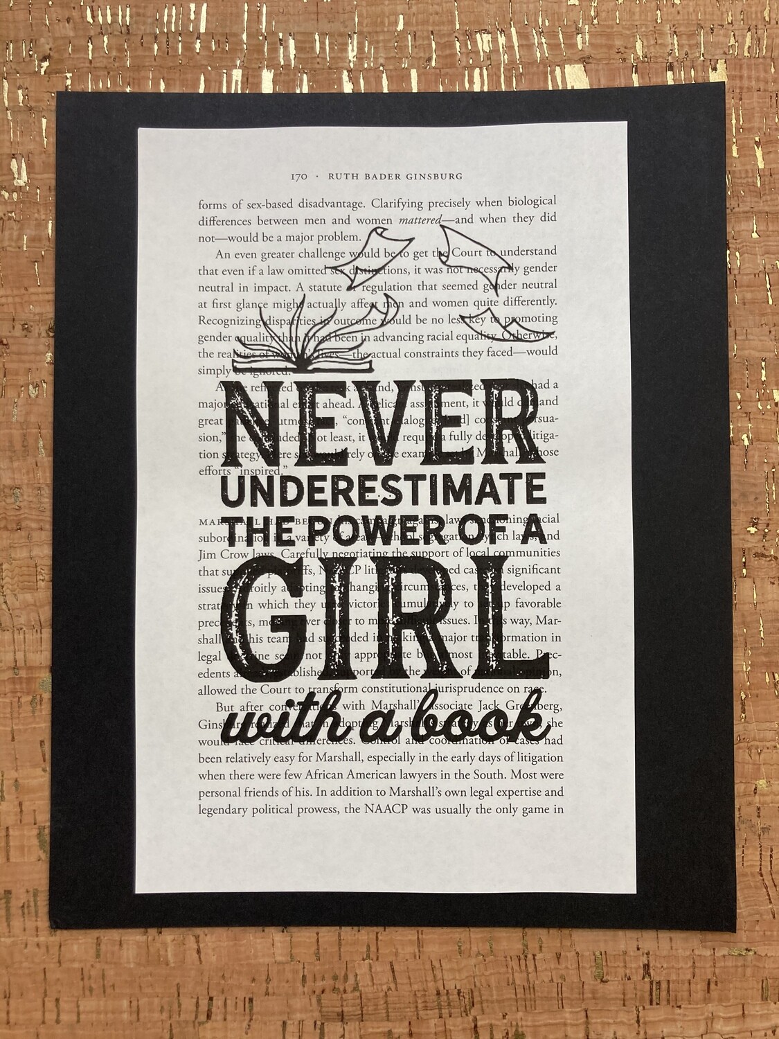 Never Underestimate The Power Of A Girl With A Book