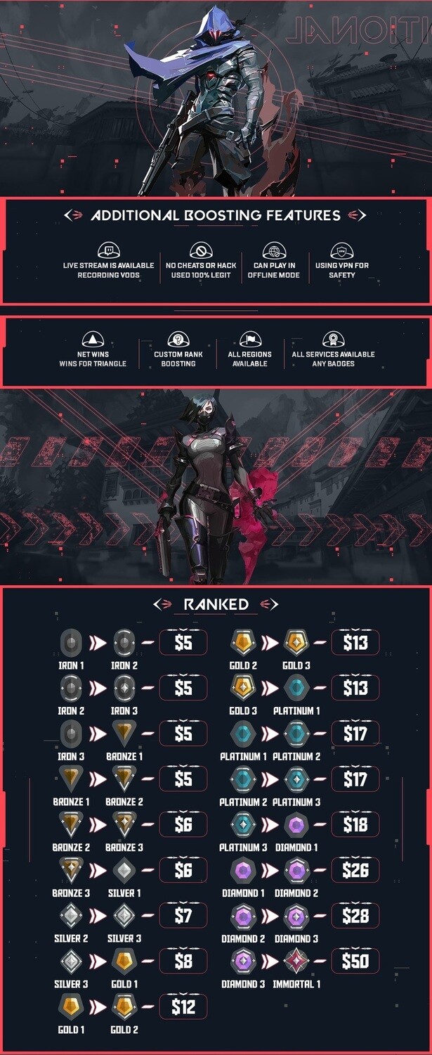 Valorant Rank Boost , Wins , Custom Order [ Read Description ]