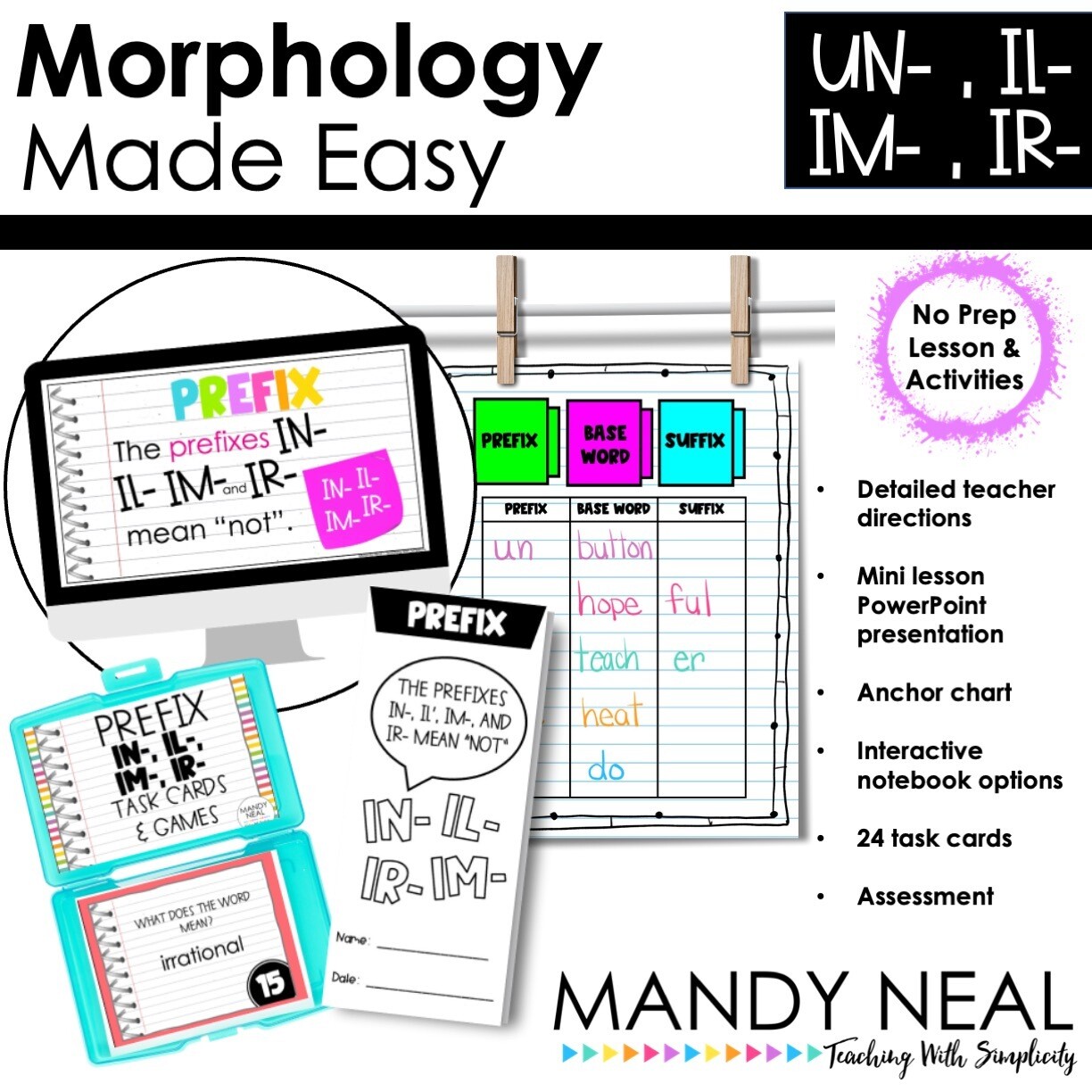 Morphology Made Easy Weekly Lessons | Teaching Prefixes and Suffixes ...
