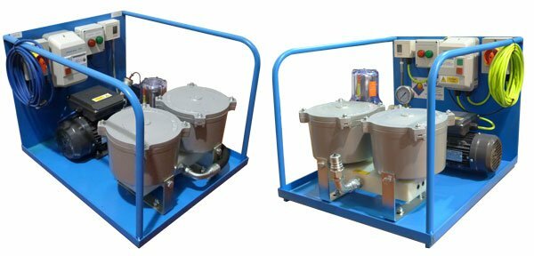 Twin Unit Carry Frame Diesel Filtration System with Magnetic Filter