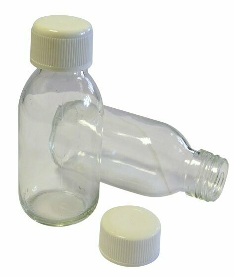 100ml Glass Sample bottle with a 28mm cap