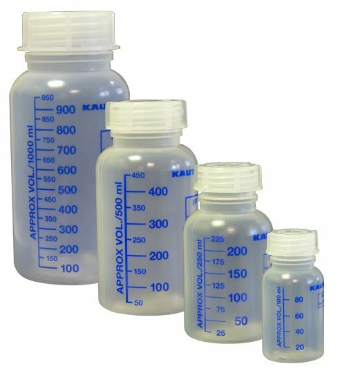 Plastic Kautex Graduated Sample Bottles