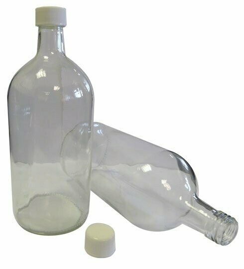1Litre Glass Sample Bottle with a 28mm cap