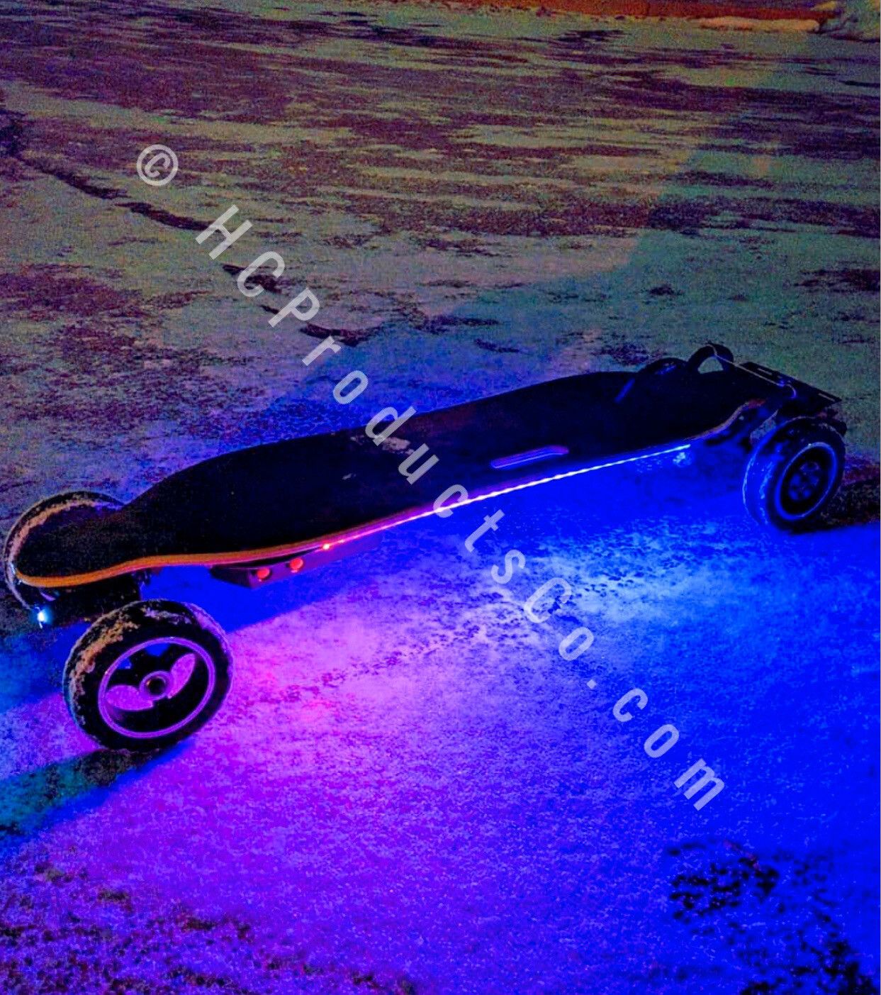 Bluetooth Controlled Double Strip Light Kit For Skateboards 16 Million ...
