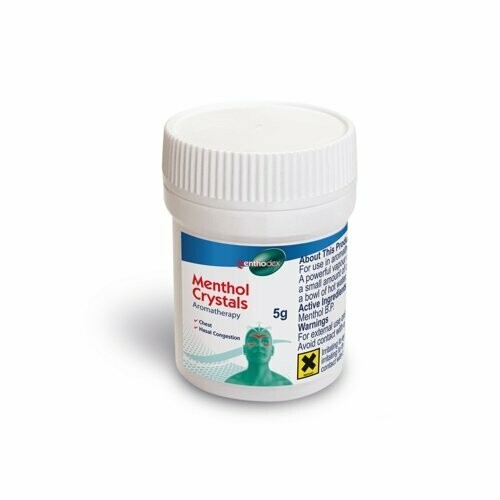 Menthodex Menthol Crystals (Menthol BP) 5g added to the Menthodex range