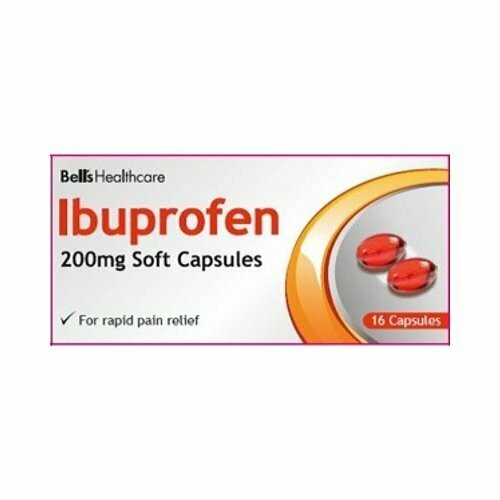 Bell's Ibuprofen 200mg Liquid Soft Gel 16 Capsules