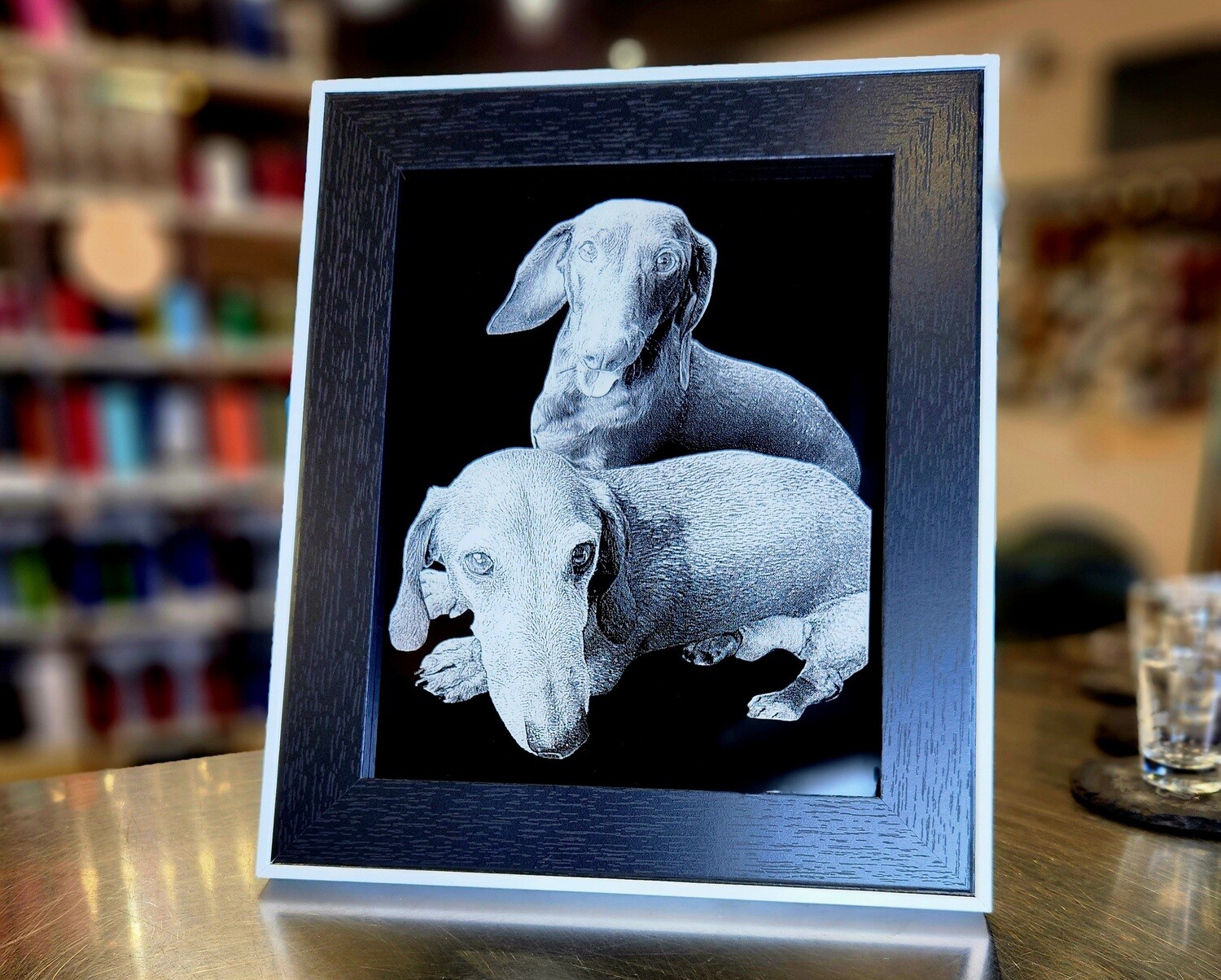 Engraved Glass Portraits