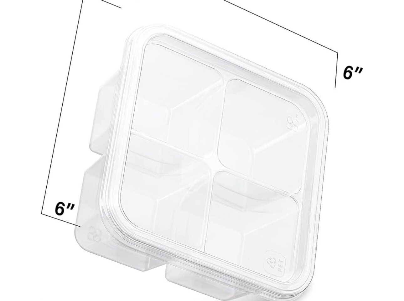 4 compartment tray