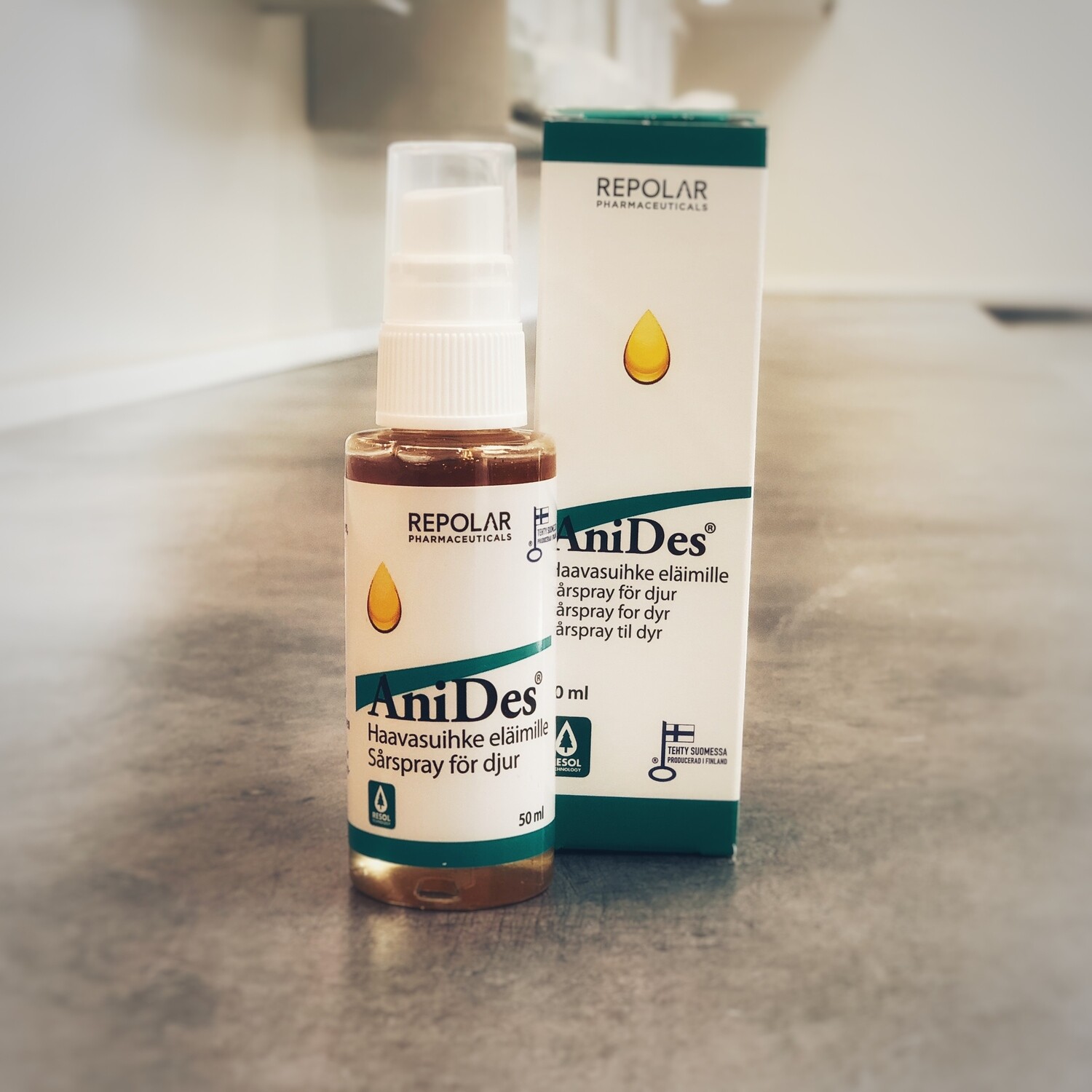 AniDes 50 ml, sårspray - Store - Horsedoc Hestehospital