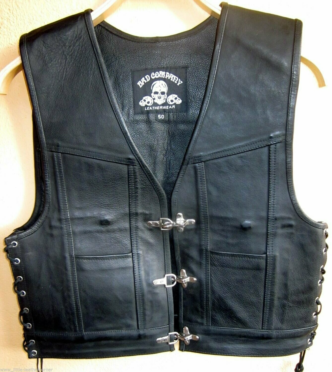 Club Weste,Bad Company Leatherwear Nappa Leder Gregg