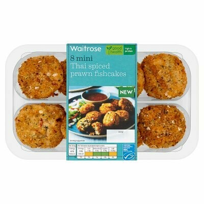 Waitrose 8 Mini Thai Spiced Prawn Fishcakes