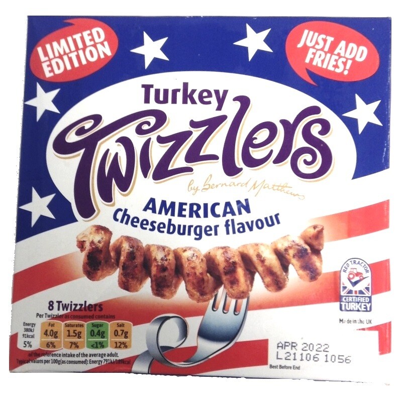 Bernard Matthews Turkey Twizzlers - American Cheeseburger Flavour