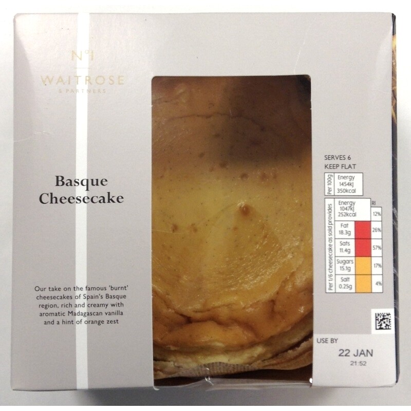Waitrose No.1 Basque Cheesecake