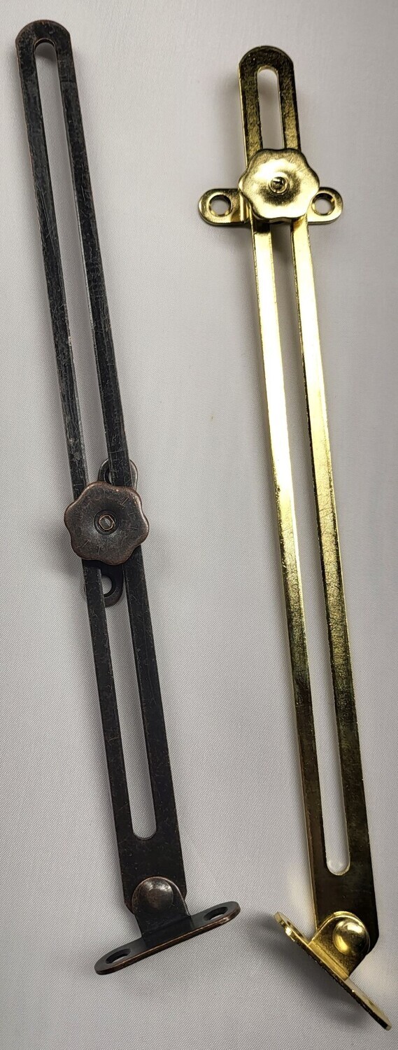 10" Steel Bronze Brass Adjustable Wheel Tension Sliding Slotted LOCKING ...