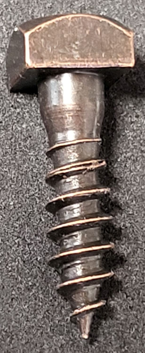 Pair (Two) Mission Style Square Head Screw iron steel copper bronze ...