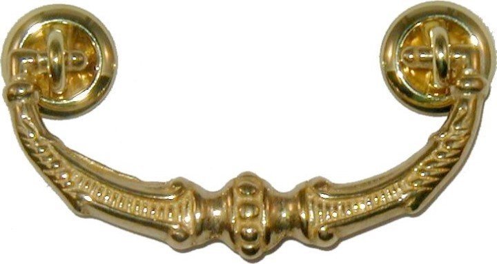 Polished Cast Brass Victorian Style BAIL PULL - Furniture Restoration ...