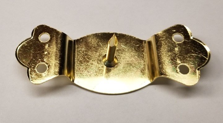 Bright Brass Trunk Handle Loop - Plated chest steamer leather vintage ...