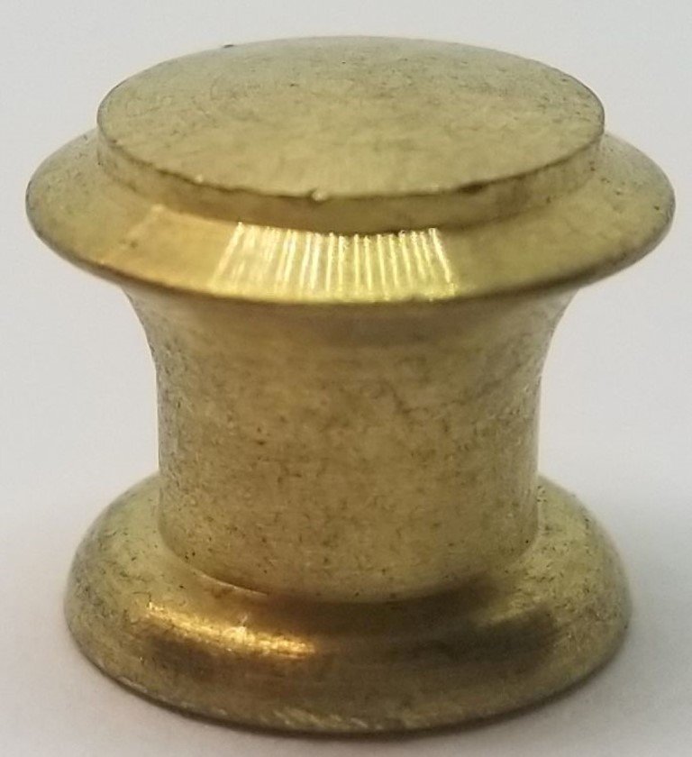 LIMITED STOCK LEFT - 1/2" half inch Solid Brass Small turned round knob ...