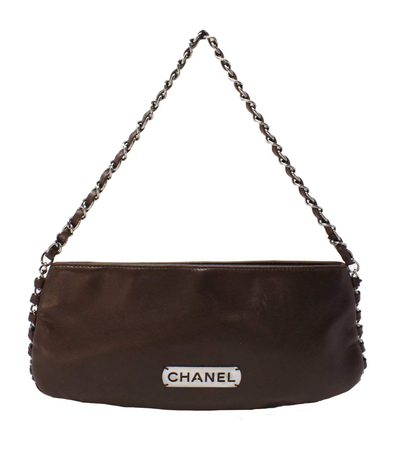 Chanel Brown Leather Shoulder Bag - shop