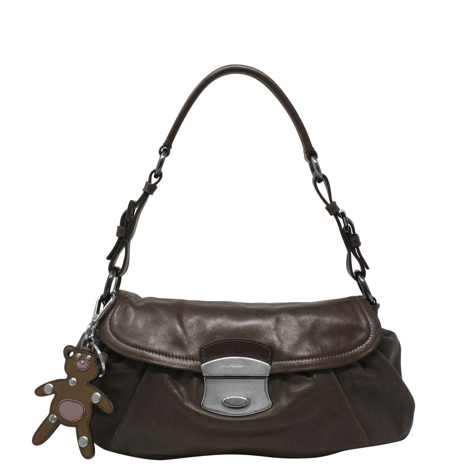 Prada Brown Teddy Charm Bag - shop