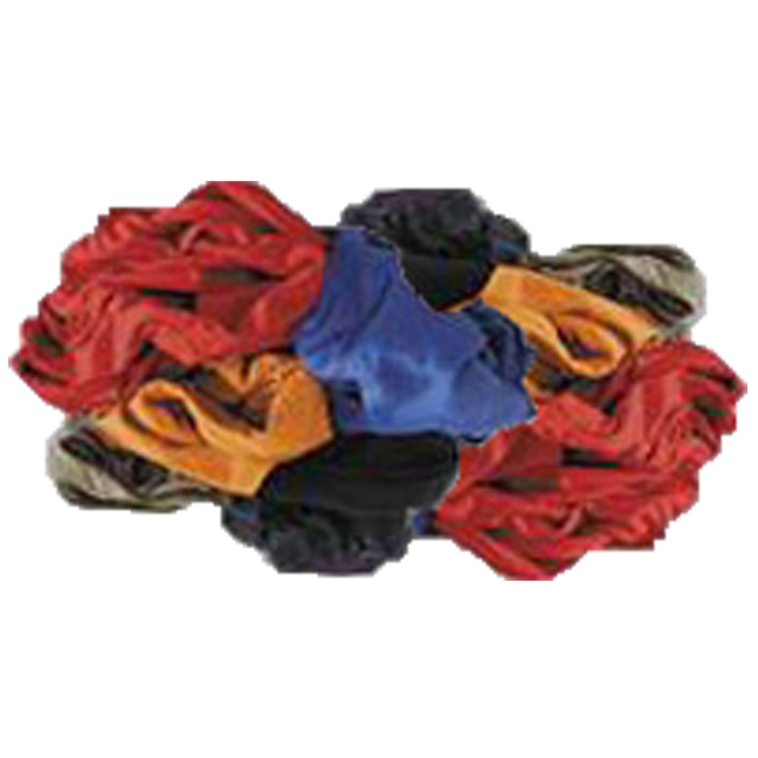 25 Lb. Box of Colored Cotton Reclaimed T-Shirt Rags- Lint Free