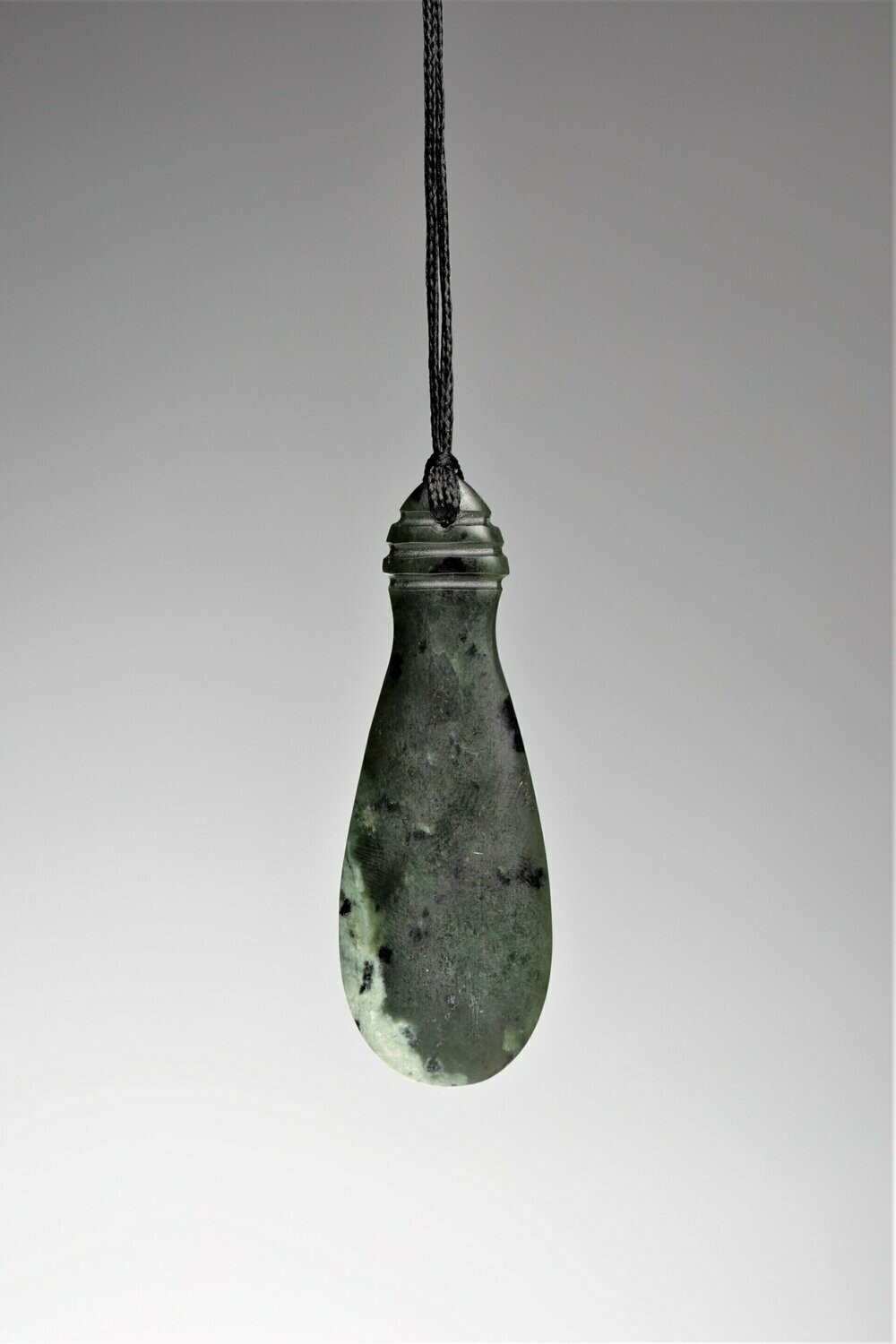 Moko Pounamu Patu NZ Genuine Kawakawa Greenstone - Tonga Island