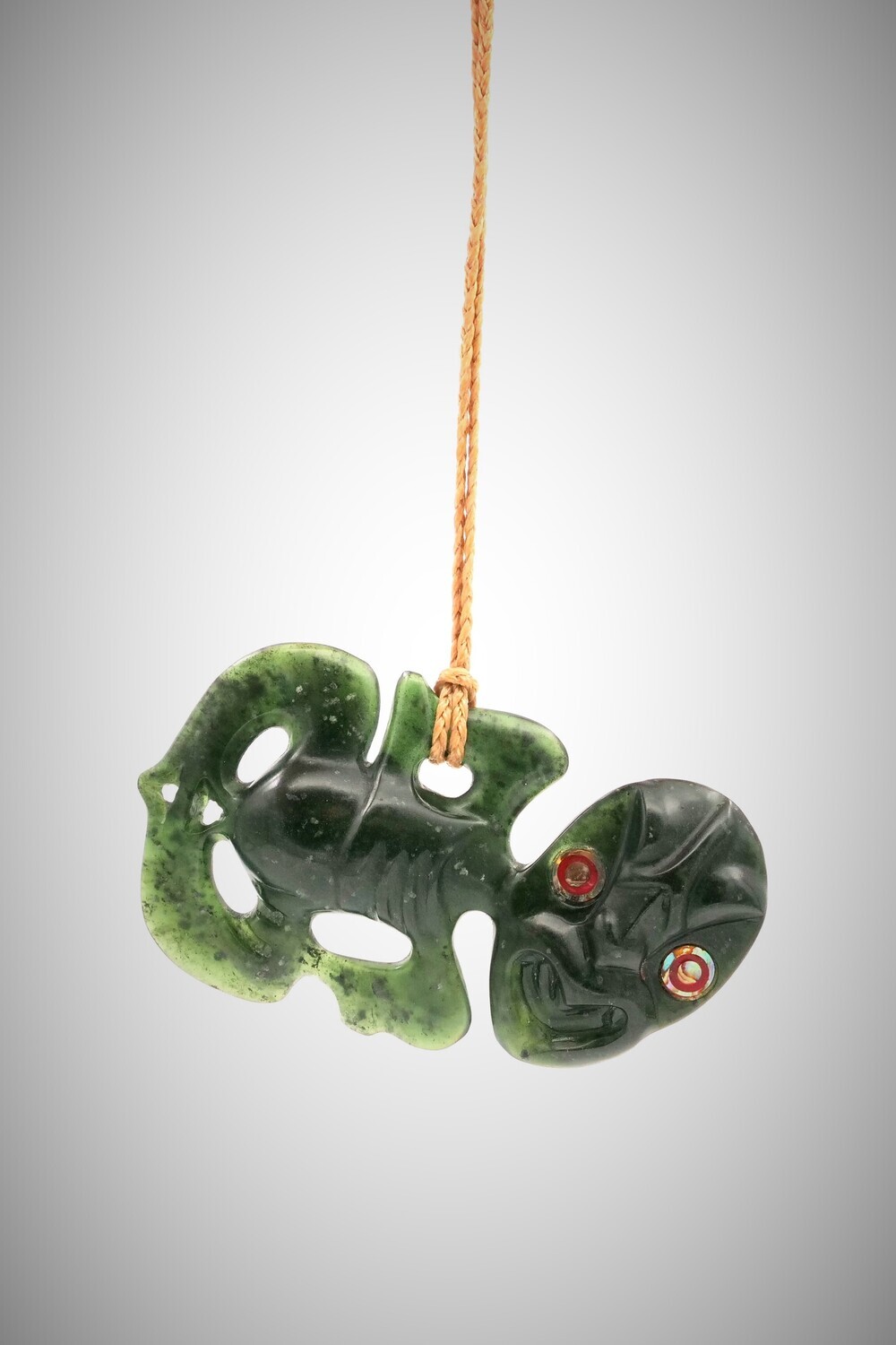 Greenstone Hei Tiki NZ Genuine Tangiwai stone - Kawatea