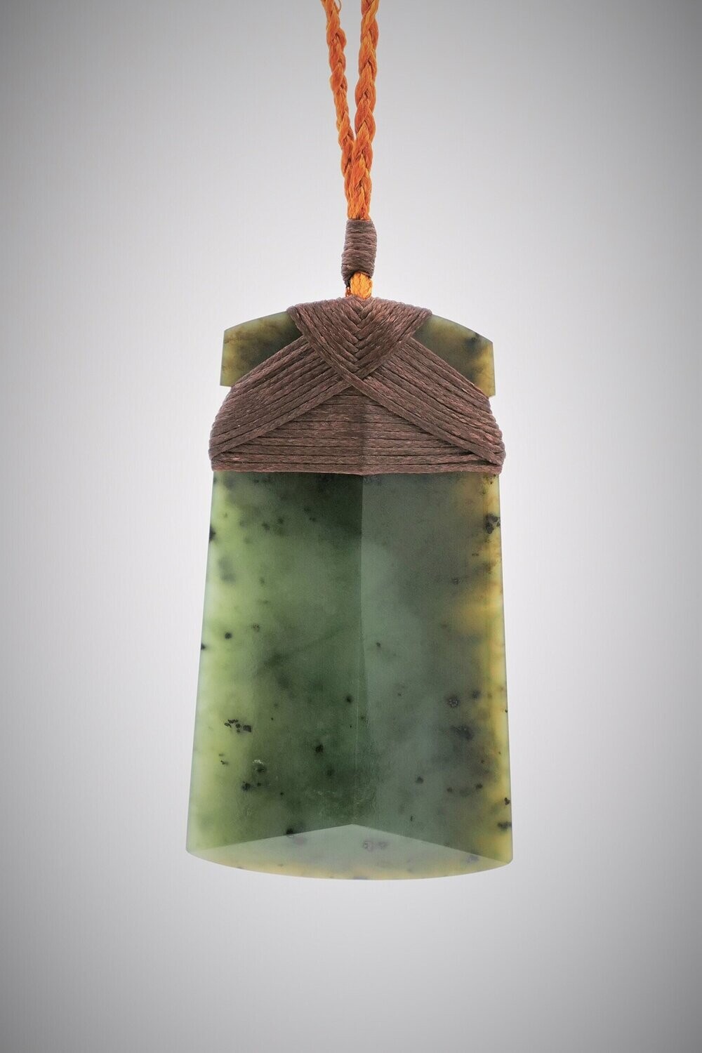 Moko Pounamu Toki NZ Genuine Inanga Greenstone - Orangapai