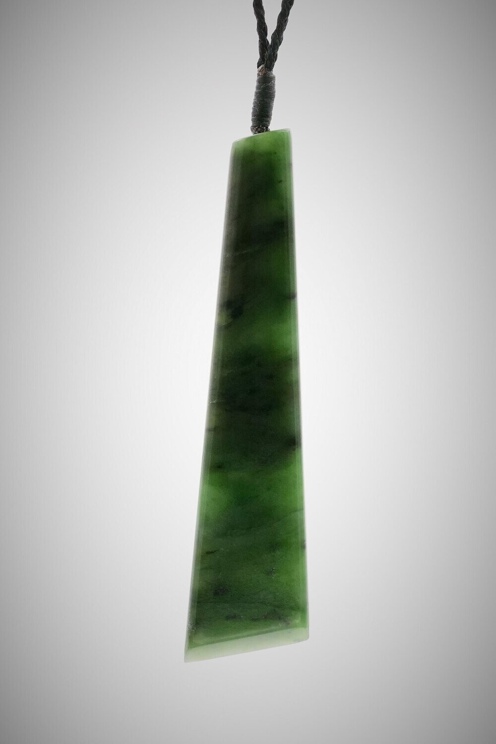 Moko Pounamu Kuru Drop NZ Genuine Kawakawa Greenstone - Okaiawa