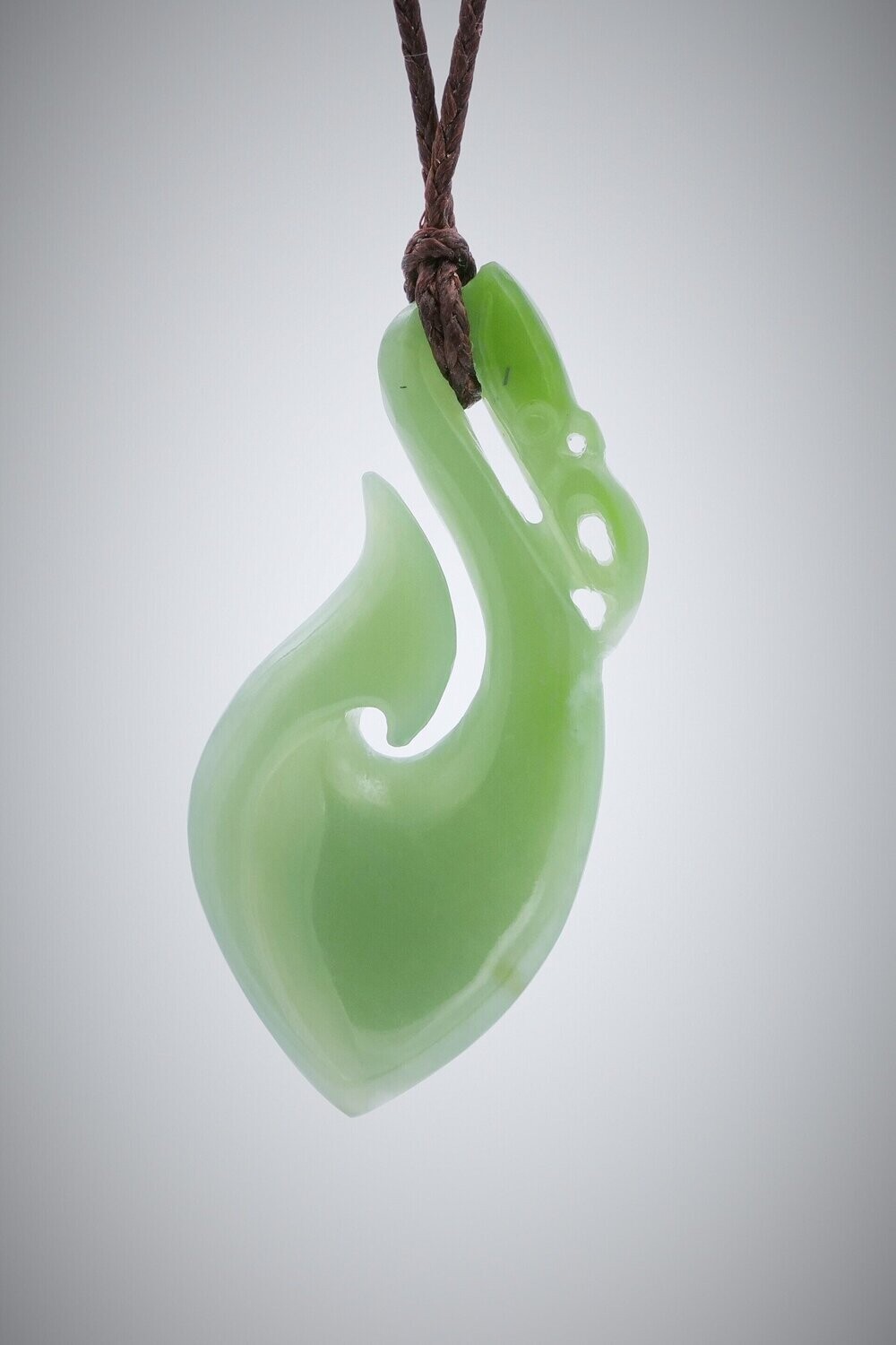 Moko Pounamu Greenstone Manaia NZ Genuine Inanga Pounamu - Motukokako