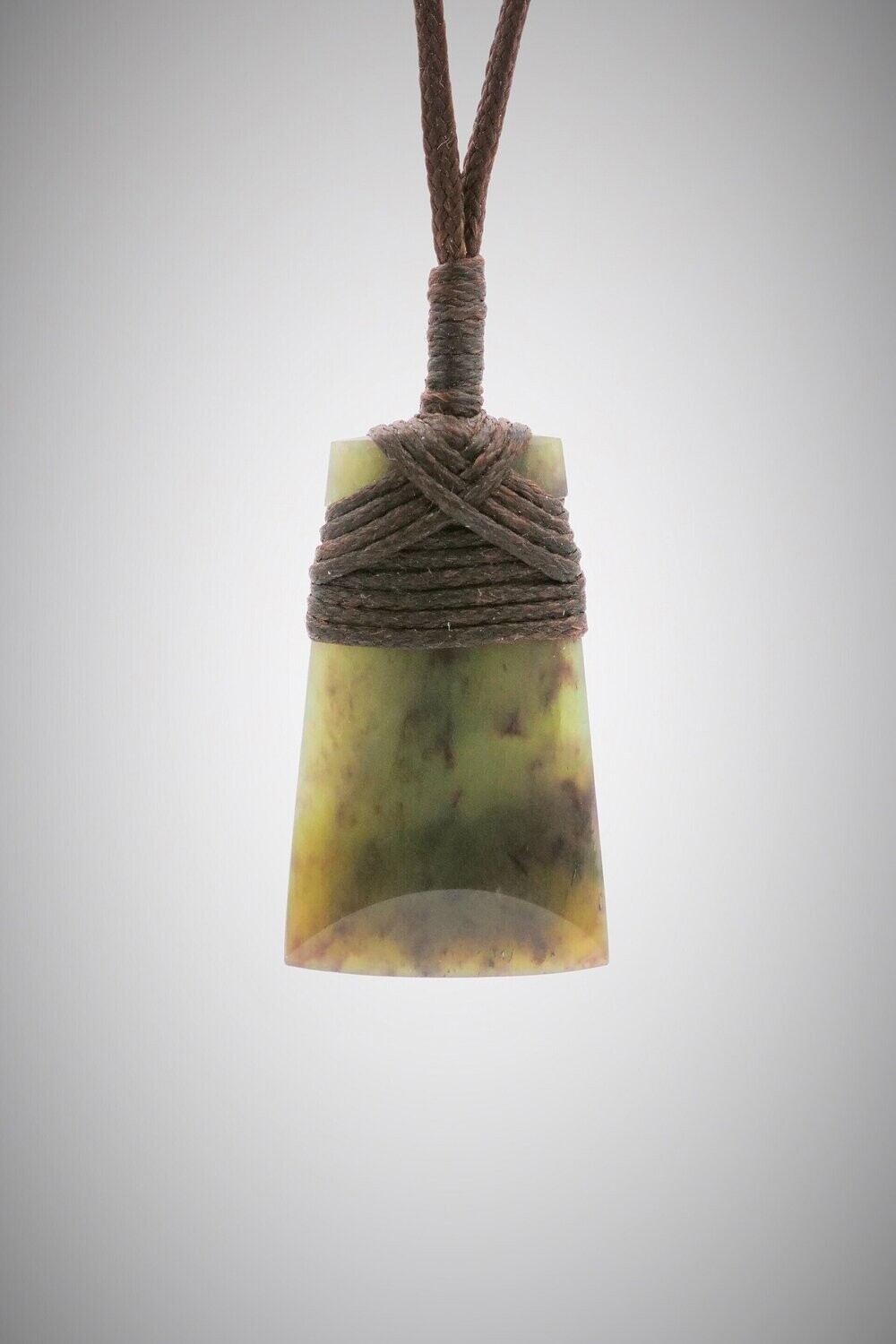 Greenstone Toki with Koru NZ Genuine Kawakawa stone - Hatuma