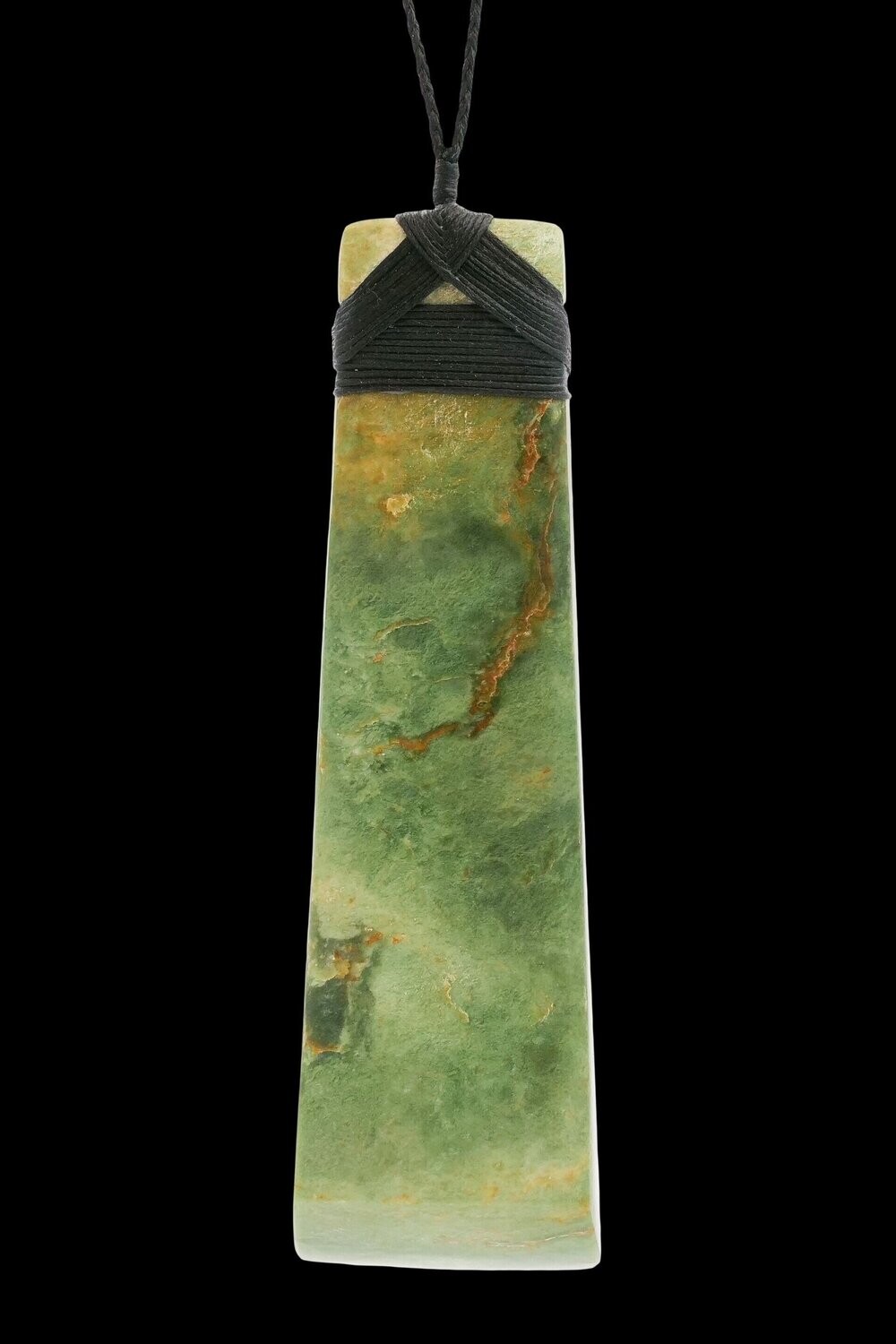 Moko Pounamu Toki NZ Genuine Marsden Flower Greenstone - Okarae