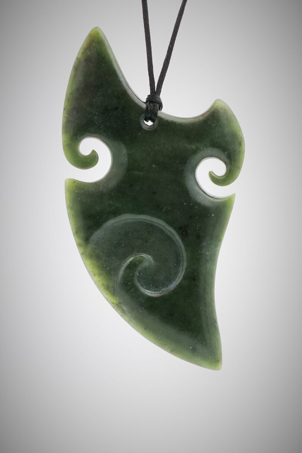 Moko Pounamu Rei Niho (Eye Tooth) NZ Genuine Kawakawa Greenstone ...