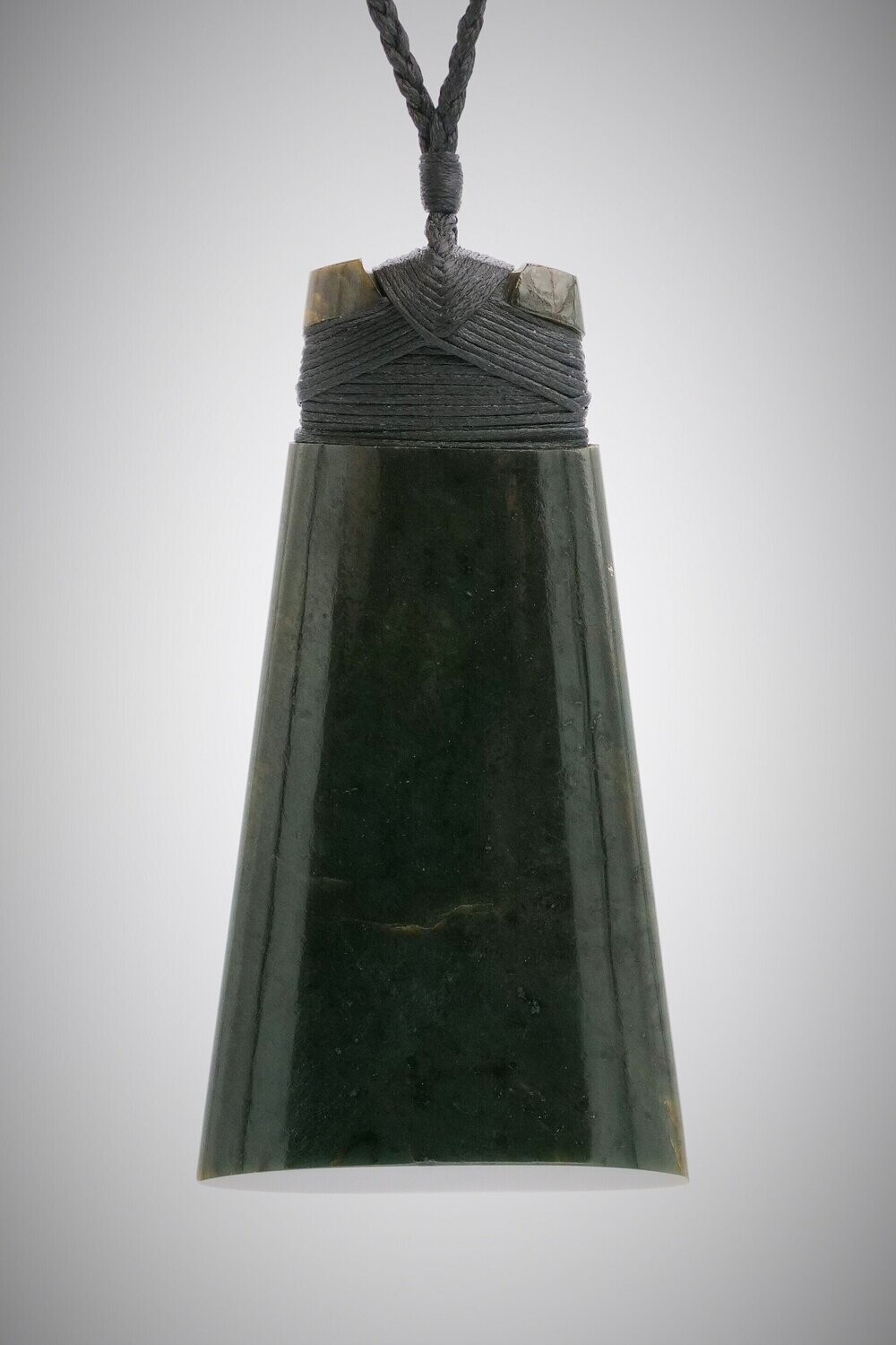 Greenstone Toki with Koru NZ Genuine Kawakawa stone - Hatuma