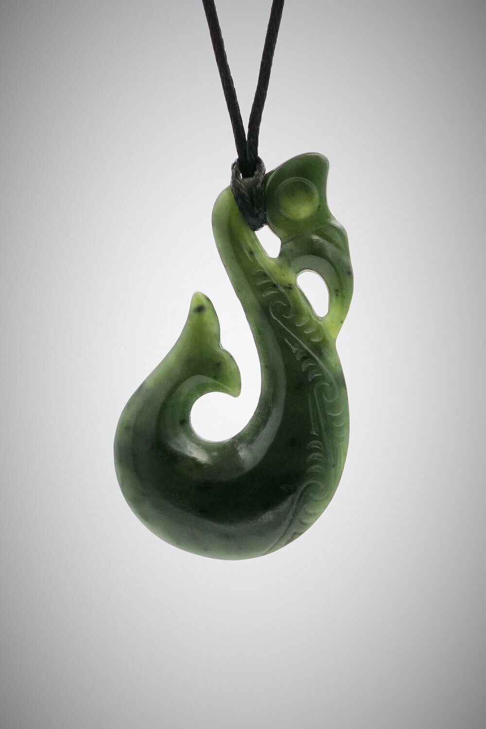 Moko Pounamu Manaia NZ Genuine Kawakawa Greenstone - Tokanui