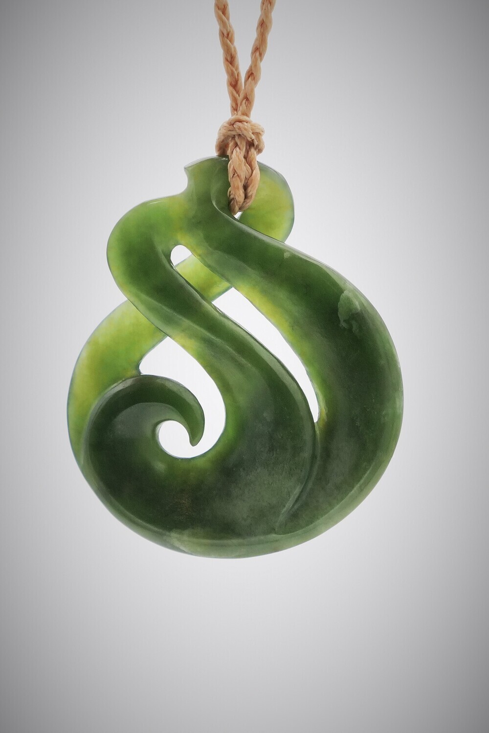 Greenstone Single Twist NZ Genuine Kawakawa stone - Papaunahi