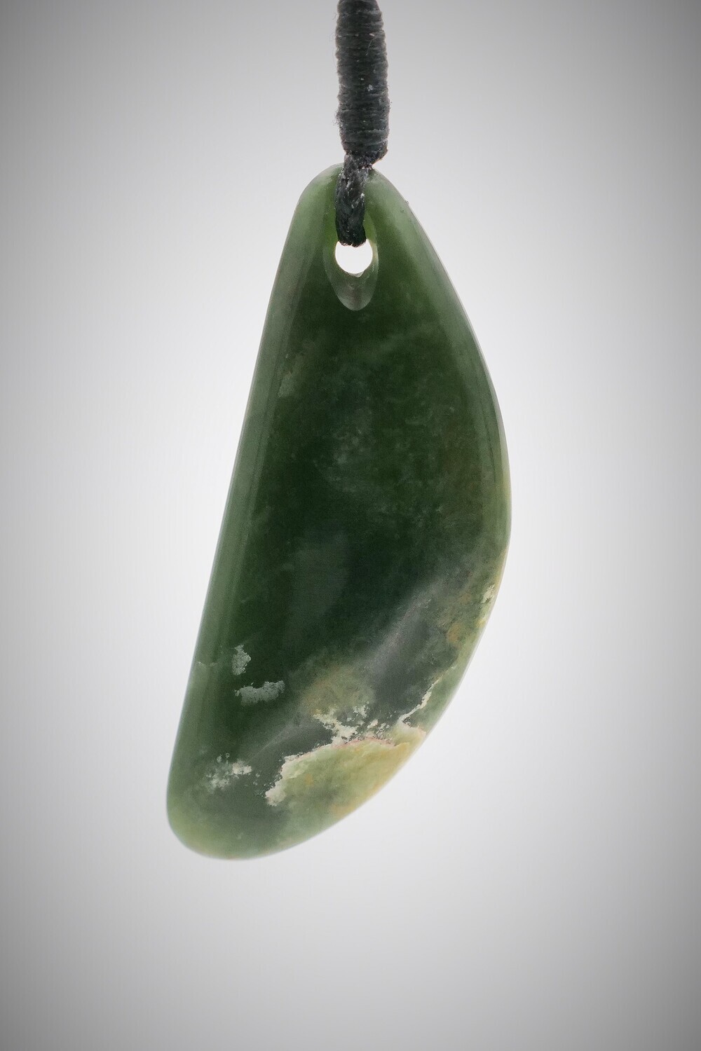 Moko Pounamu Roimata Teardrop NZ Genuine Kawakawa Flower Greenstone ...