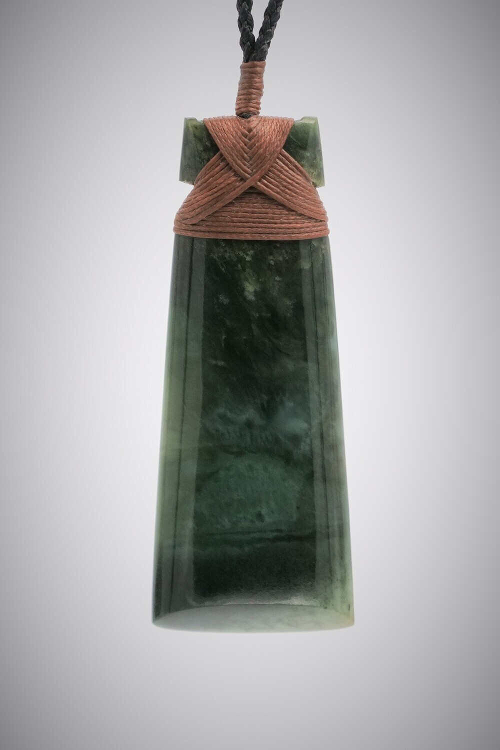 Greenstone Toki with Koru NZ Genuine Kawakawa stone - Hatuma