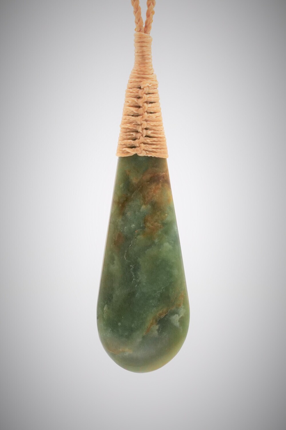Moko Pounamu Roimata NZ Genuine Marsden Flower Greenstone - Awaroa