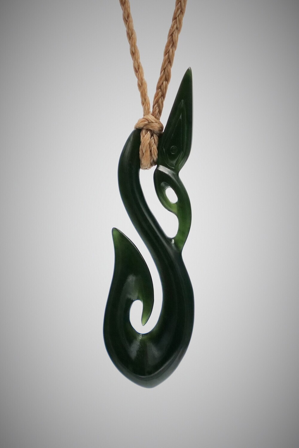 Moko Pounamu Manaia NZ Genuine Kawakawa Greenstone - Mokeno