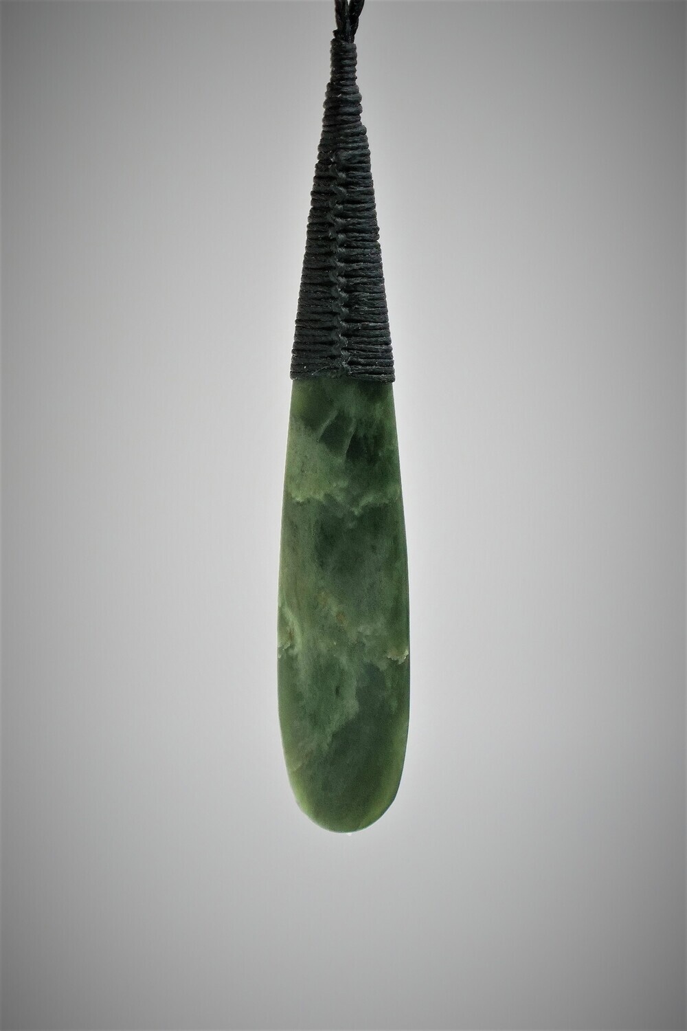 Moko Pounamu Roimata Teardrop NZ Genuine Kawakawa Flower Greenstone ...