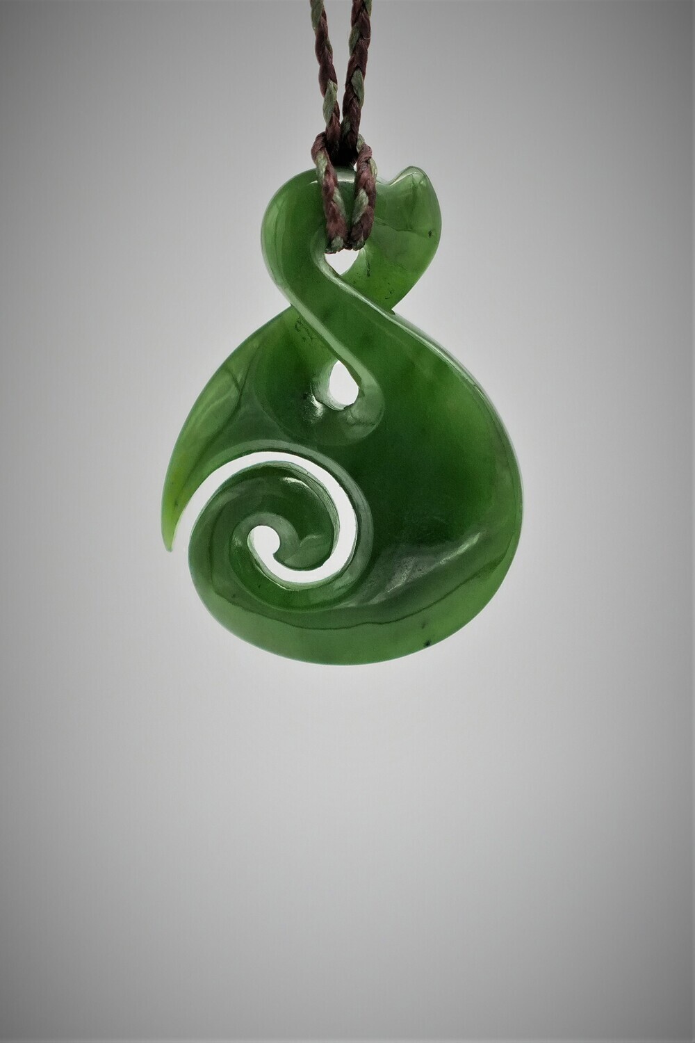 Moko Pounamu Single Pikorua (Twist) NZ Genuine Kahurangi Greenstone ...